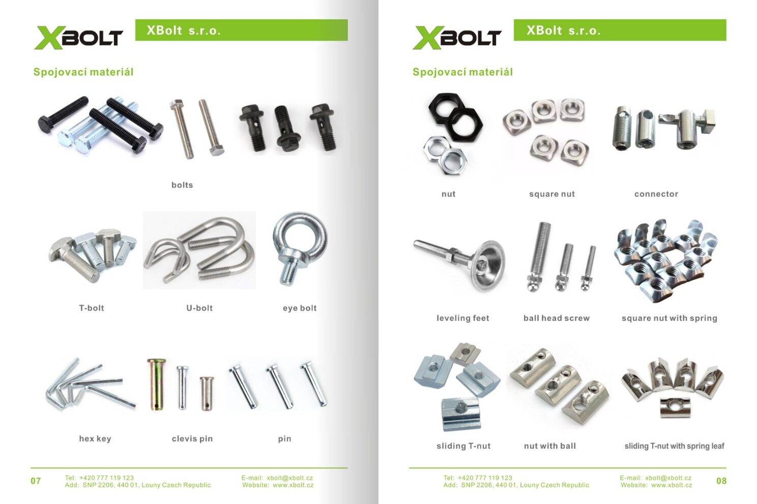 XBolt s.r.o. – Spojovací materiál / Fasteners